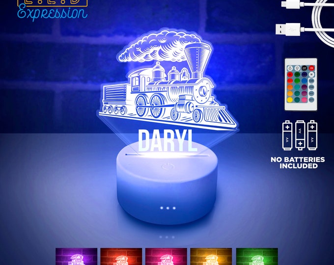 Train Night Light - Etsy