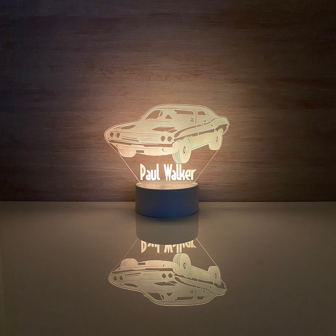 Sports Car Personalized LED Night Light - Perfect for Garages, Man ...