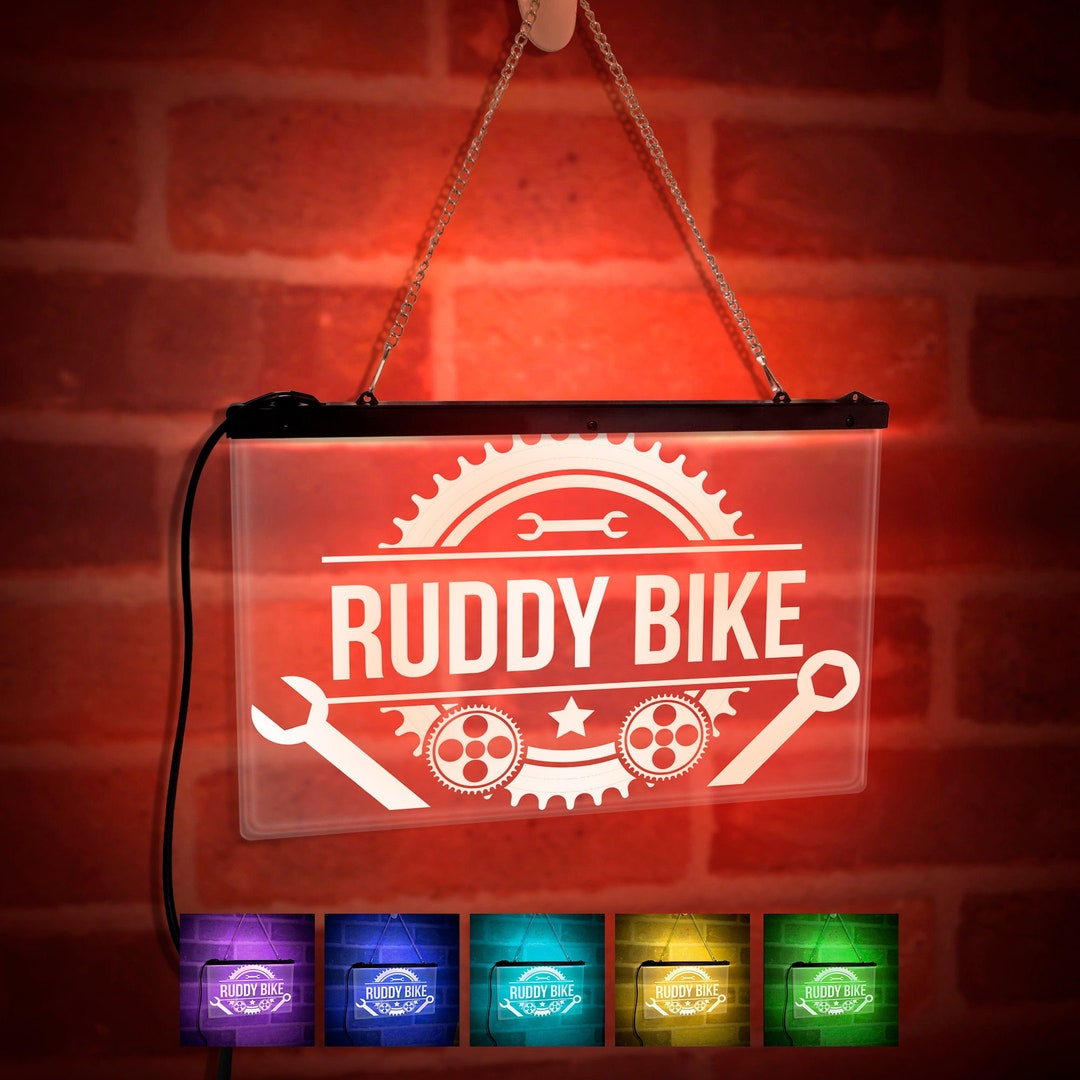 Custom LED Name Sign Garage Personalized LED Sign LED Night Light Light ...