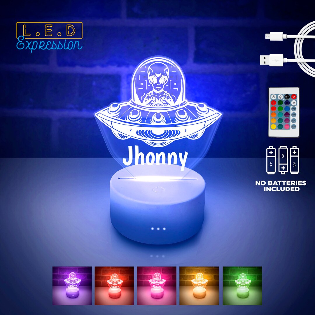 Custom LED Name Light Alien Personalized LED Sign With - Etsy