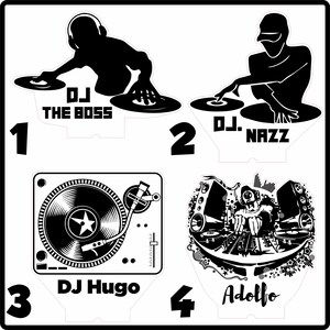 DJ Music Personalized LED Night Light - Custom Gift for Music Lovers ...