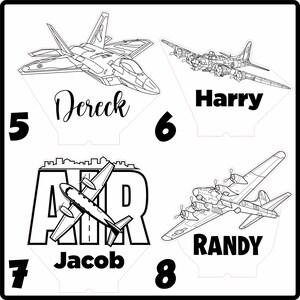 Airplane Personalized LED Night Light Custom Gift for Aviation Lovers ...