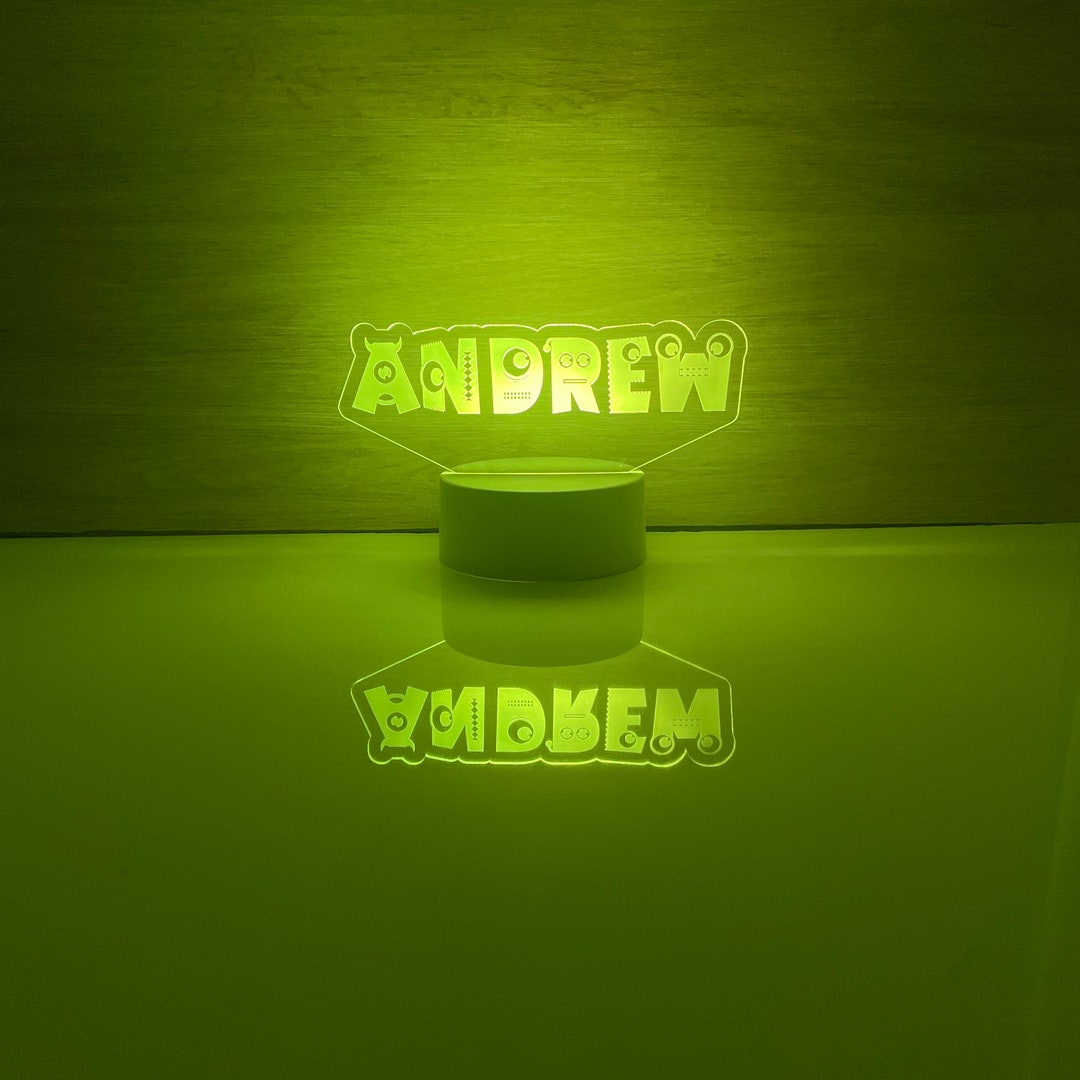 Custom Name LED Night Light Exclusive Gift Child's - Etsy