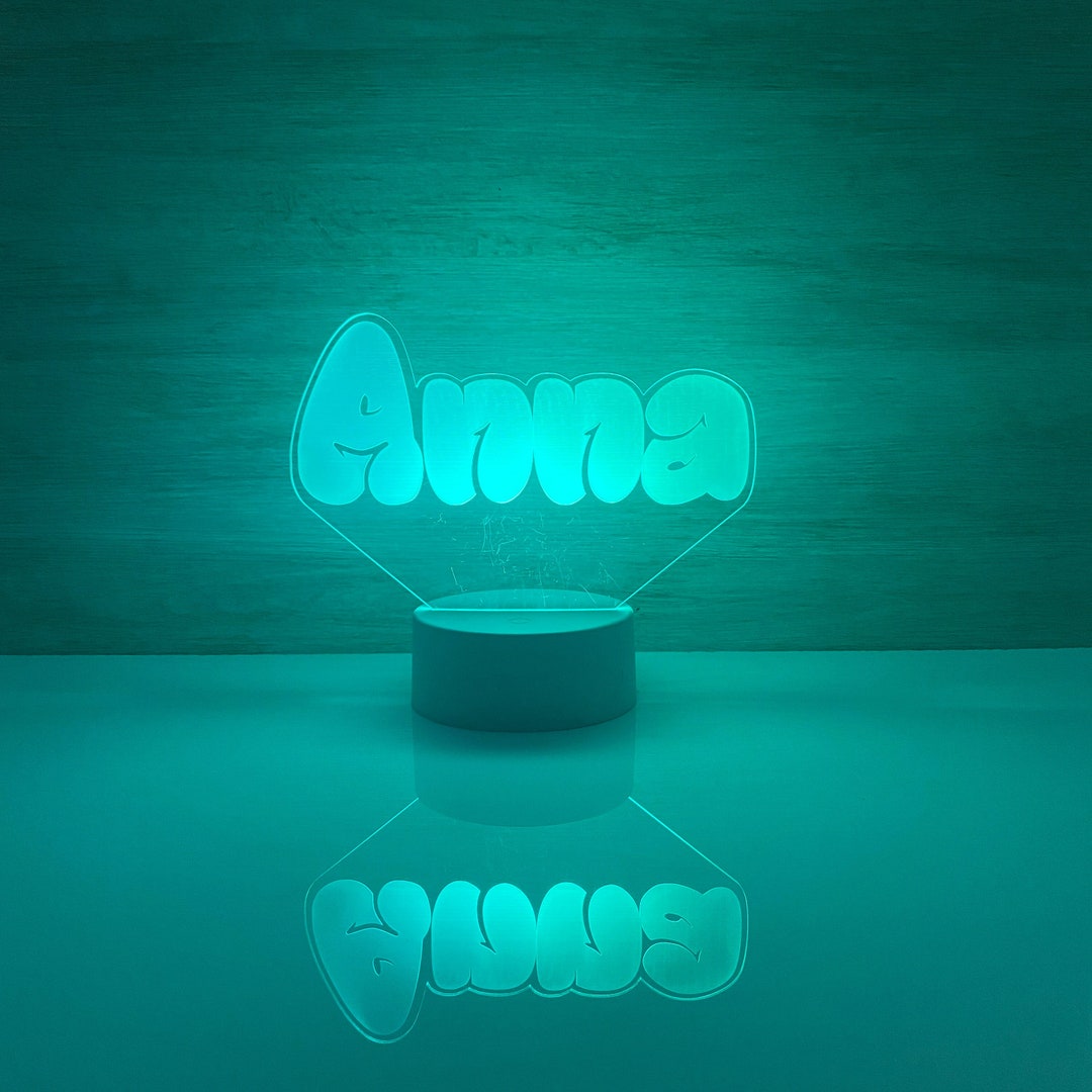 Custom LED Name Light Cool Font Personalized LED Sign With Etsy