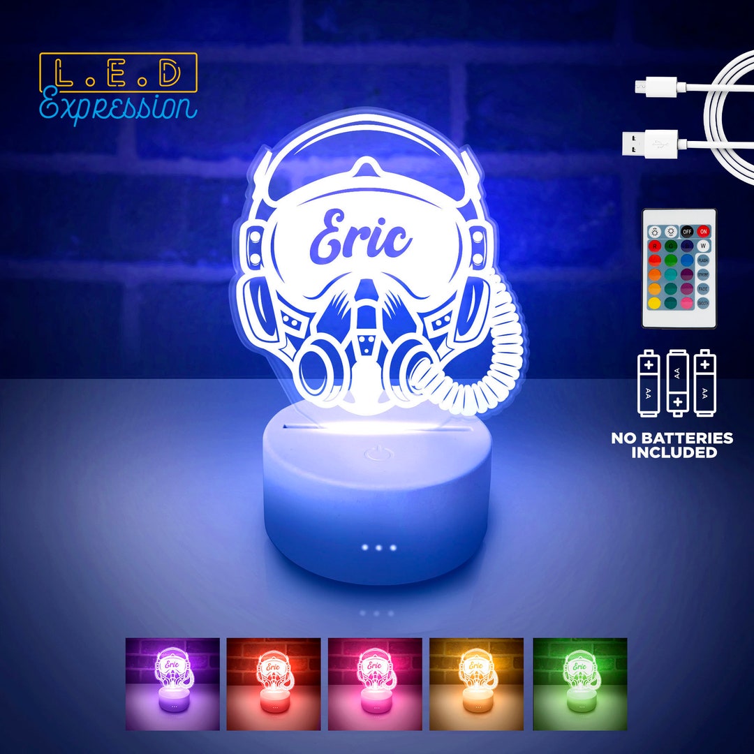 Custom LED Name Light Mask Personalized LED Sign With Remote Control ...