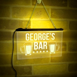 Custom LED Name Sign Home Bar Personalized LED Sign LED Night Light ...