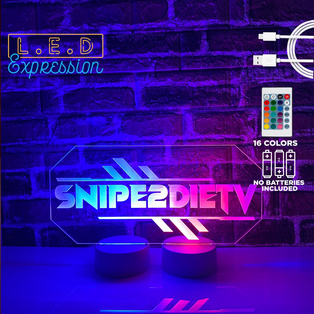 Personalized Gamertag Light Sign / Custom Game Room Decor Lamp / Gamer ...