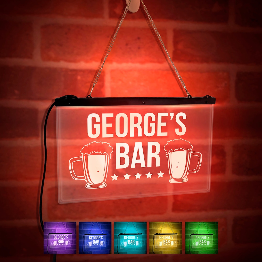 Custom LED Name Sign Home Bar Personalized LED Sign LED Night Light ...