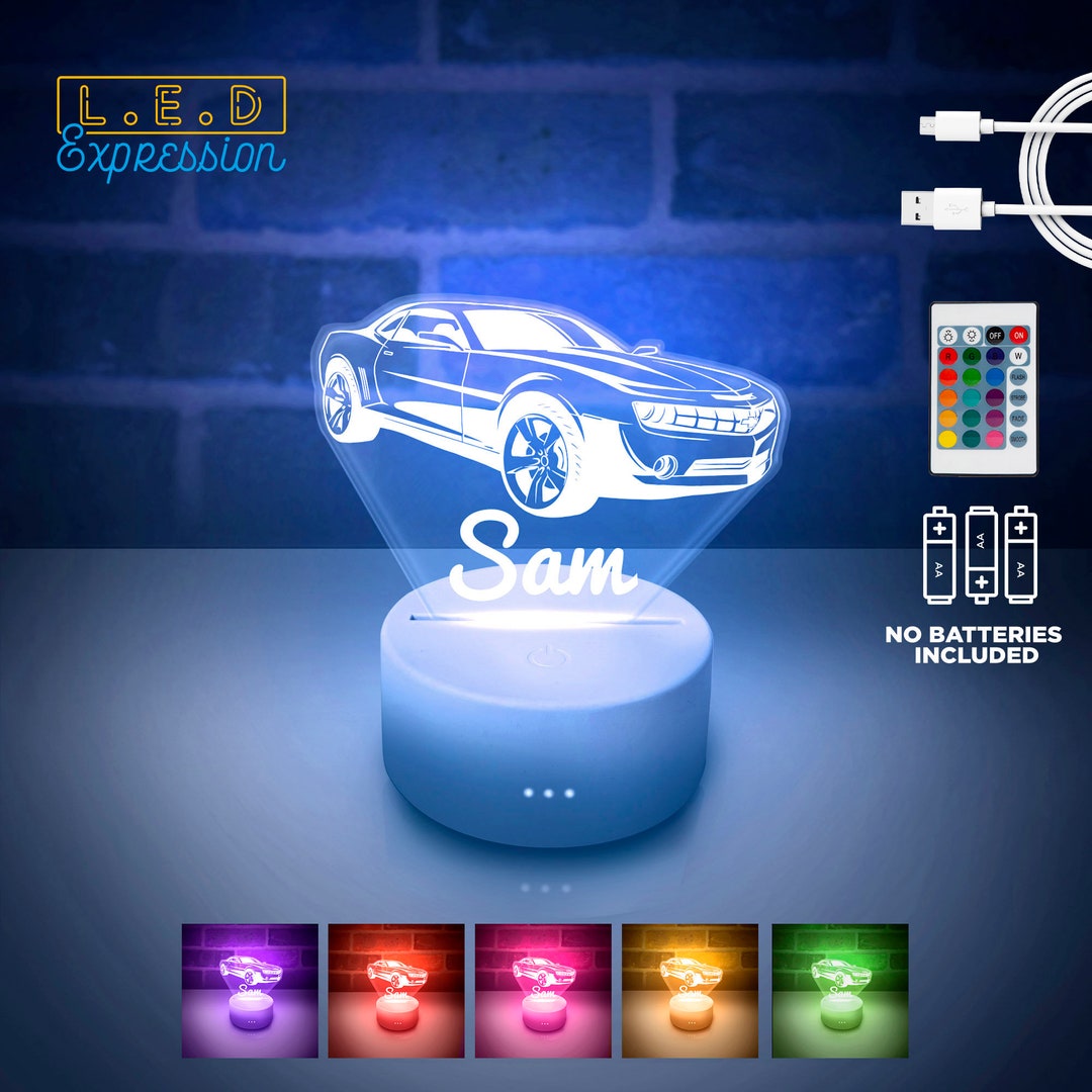 Custom LED Name Light Car Personalized LED Sign With Remote Control LED ...