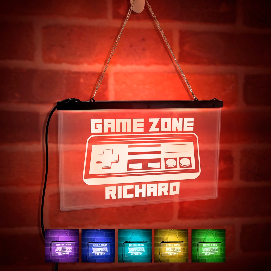 Custom LED Name Sign Gamer Personalized LED Sign LED Night Light Light ...