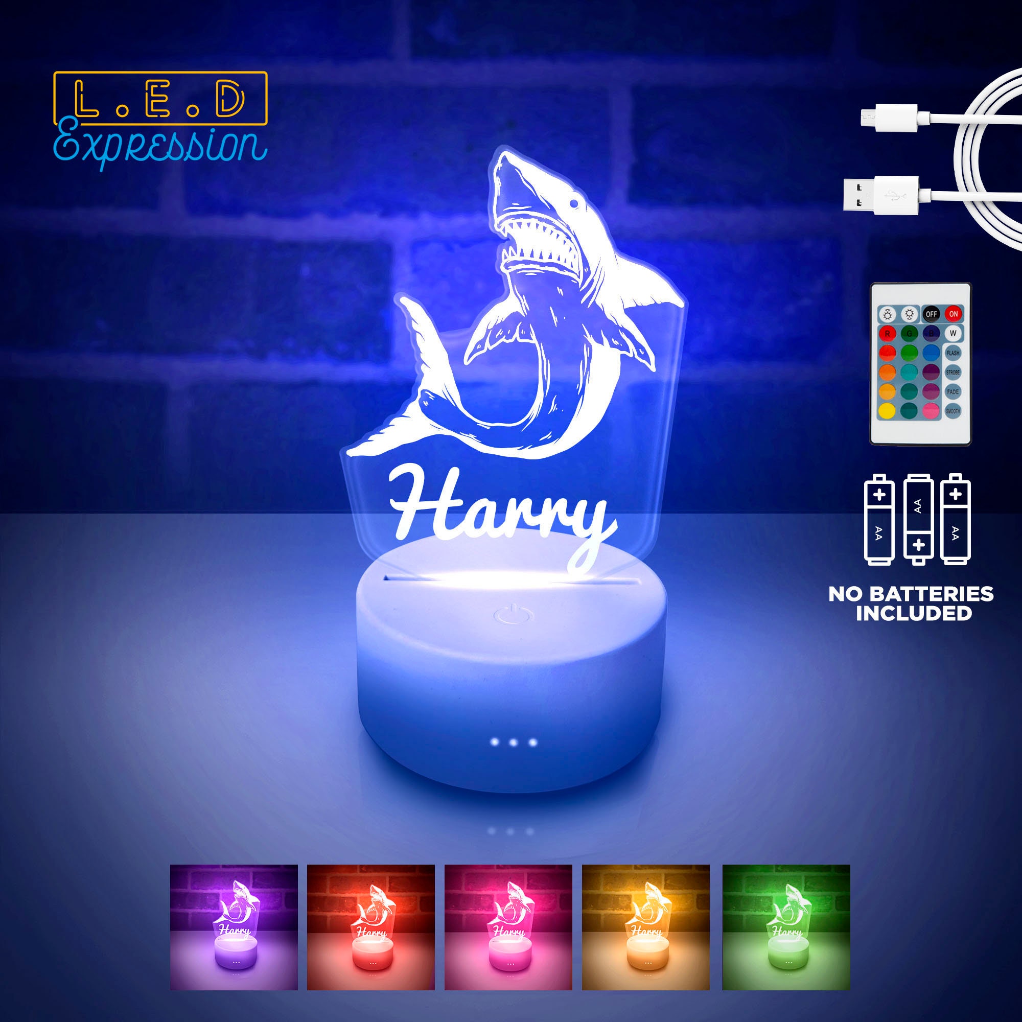 Shark Light up Led - Etsy