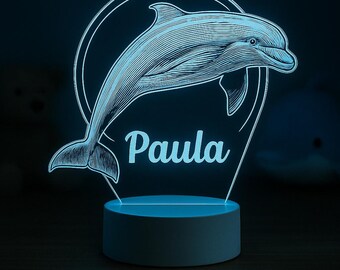 Dolphin LED Beach Night Light - Etsy