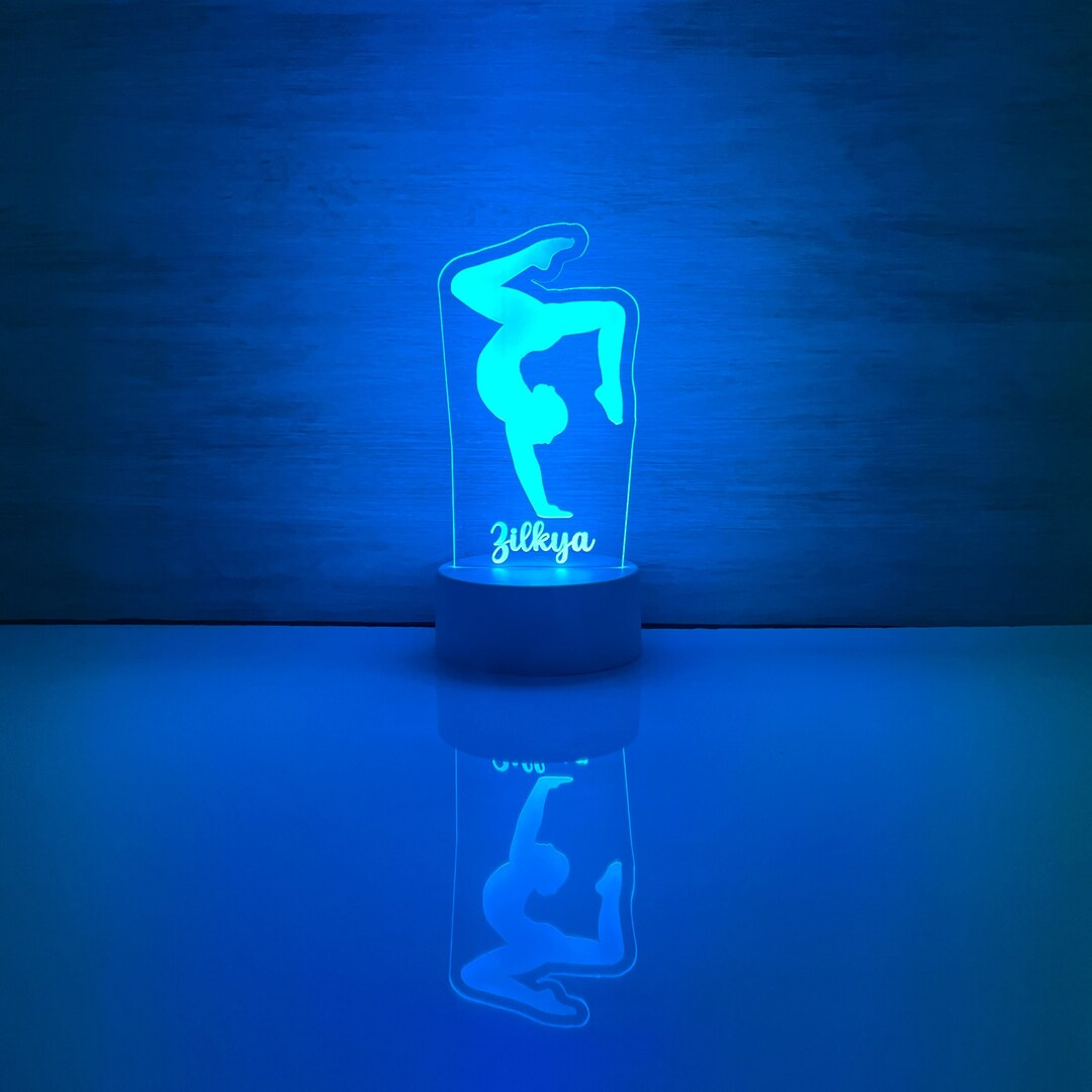 Gymnast LED Night Light Personalized Remote Control, Perfect for Dance ...