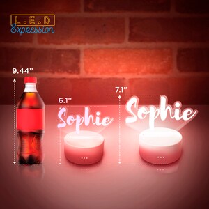 Custom Name LED Night Light - Exclusive Gift, Child's Space, Festive ...