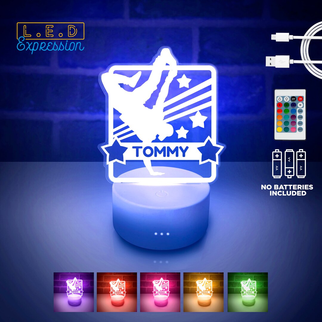 Custom LED Name Light Dancer Personalized LED Sign Remote Control LED ...