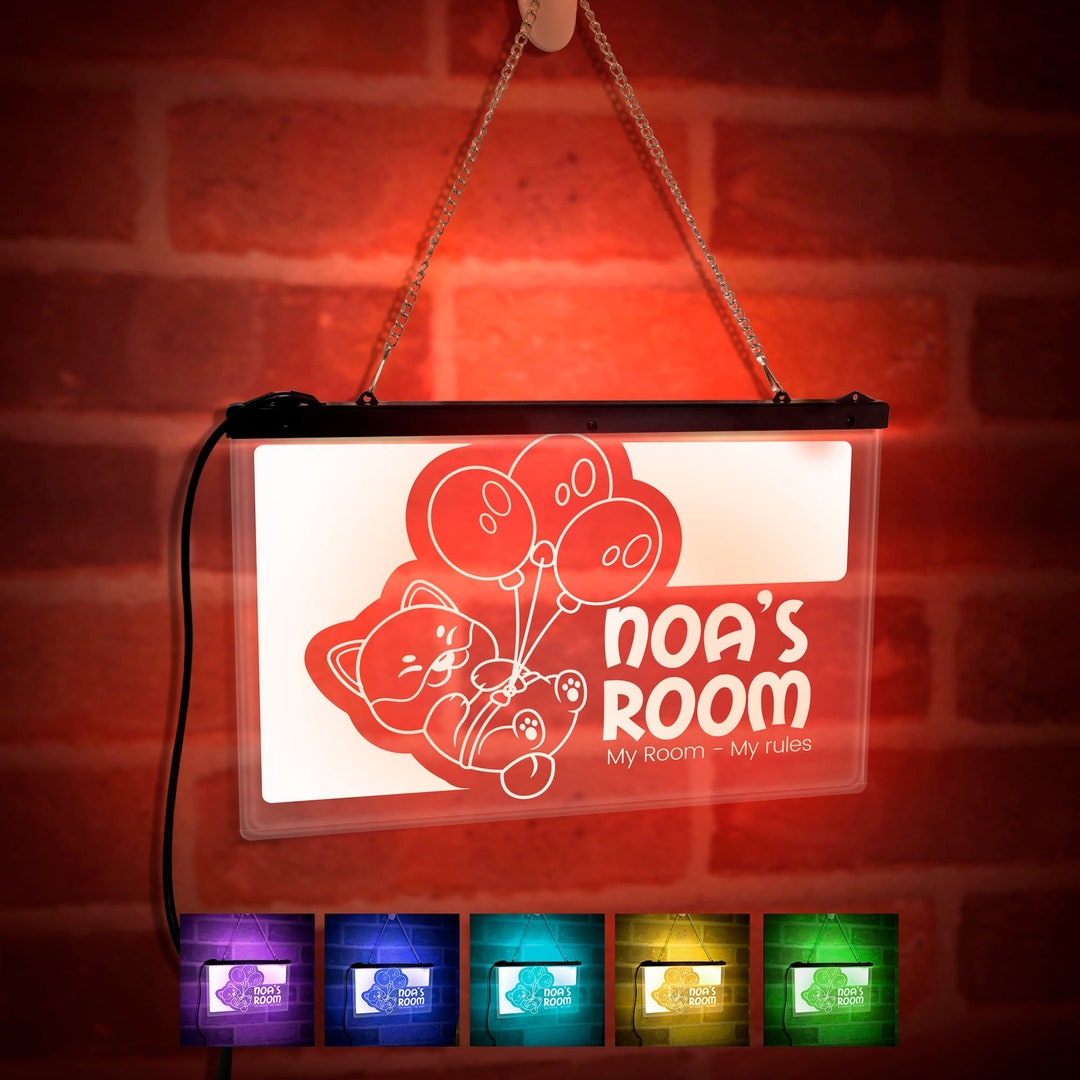 Custom LED Name Sign Cat Personalized LED Sign LED Night Light Light up ...