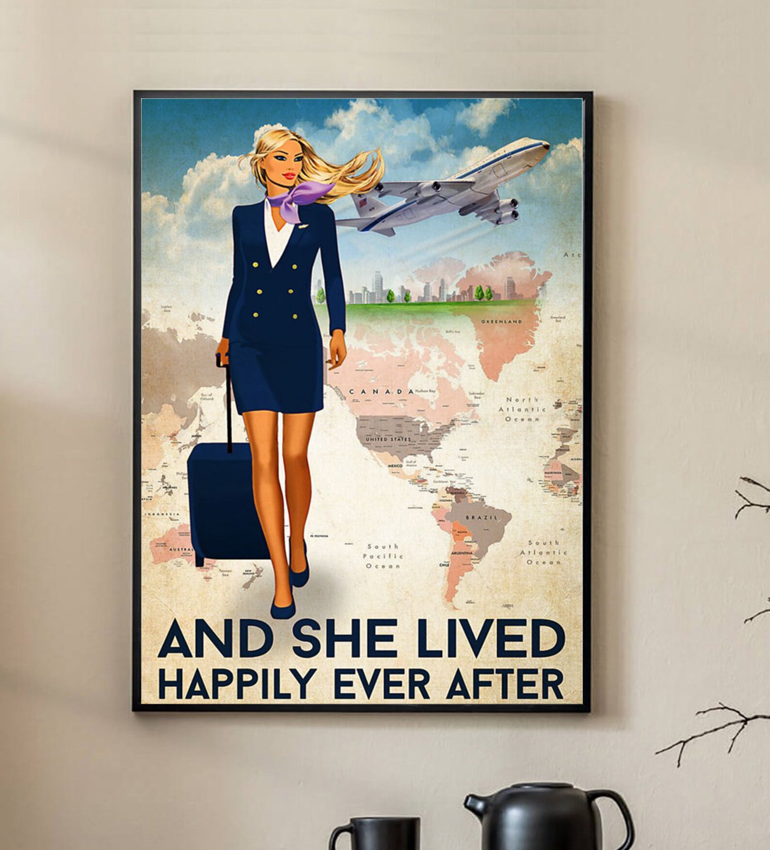 Flight Attendants and She Lived Happily Ever After Poster, Poster for ...