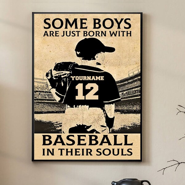 Some Boys Are Just Born With Baseball in Their Souls Svg - Etsy