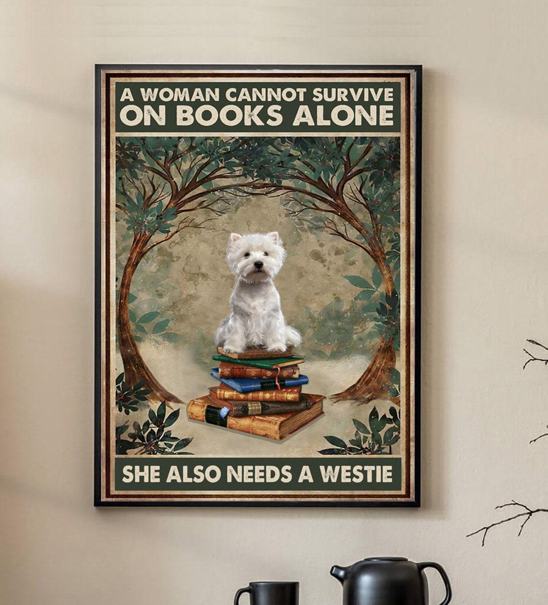 Poster Westie, Poster animal, Poster chien Westie, Poster amoureux des ...