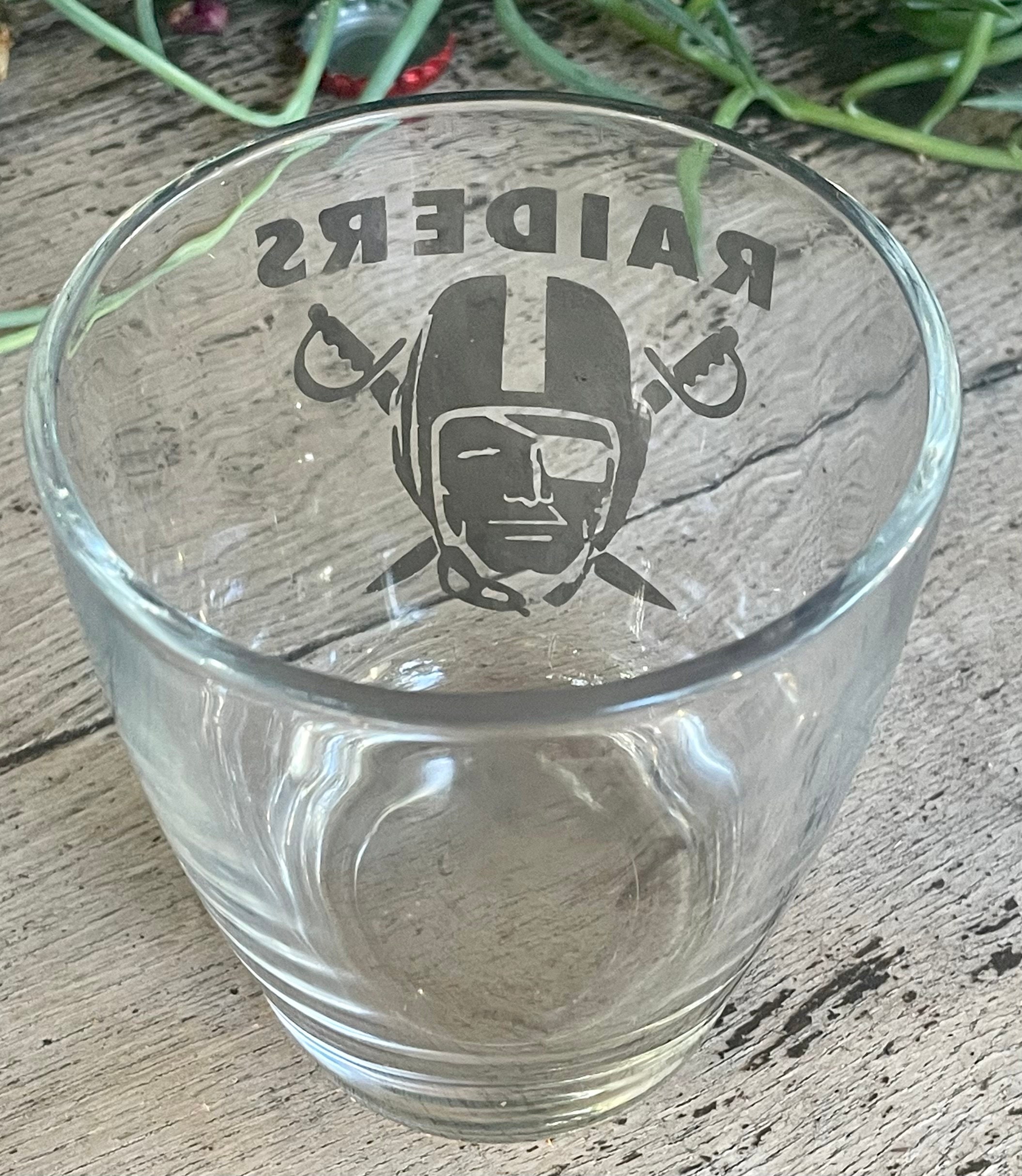 Las Vegas Raiders Old Fashioned Bar Glass Stained Glass - Etsy