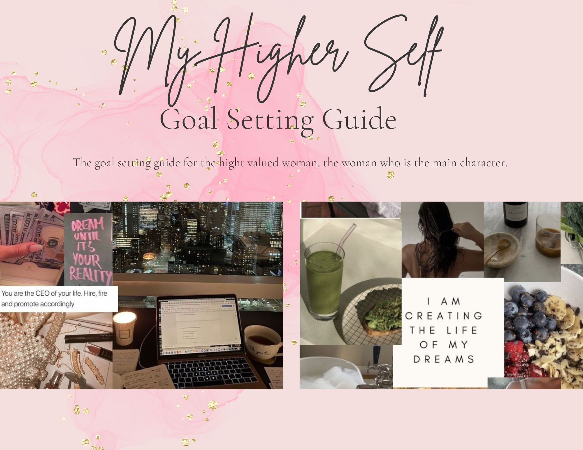 My Higher Self Vision Board Kit, Goal Setting Guide, Vision Board ...