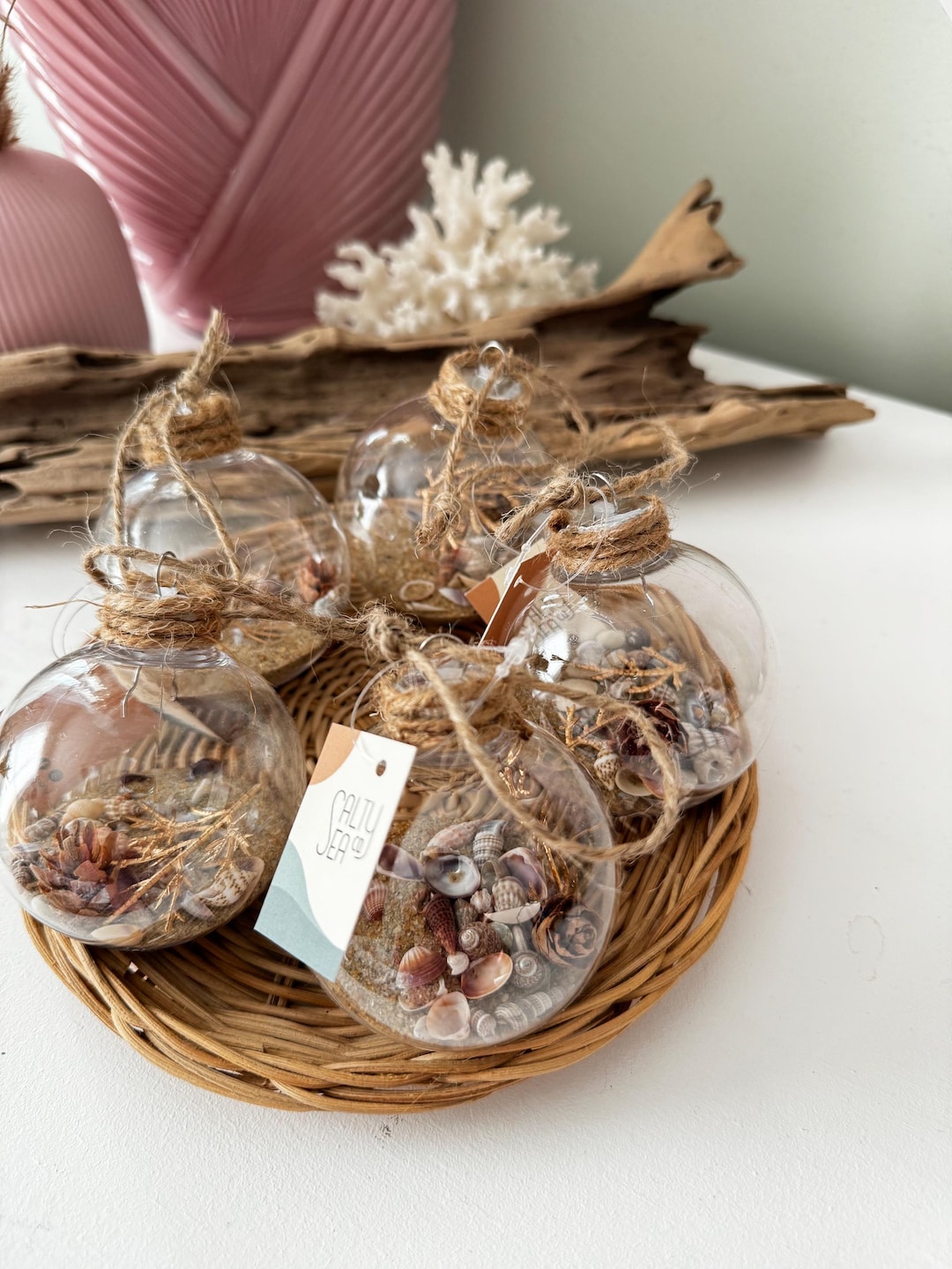 Virginia Beach Shell & Sand Filled Holiday Ornament - Etsy