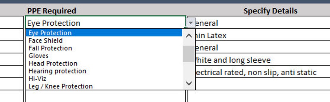 JSA - Job Safety Analysis - Excel Template - Etsy