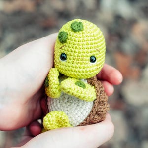 Baby Turtle Crochet Pattern. Cute Crochet Turtle Pattern. Amigurumi ...