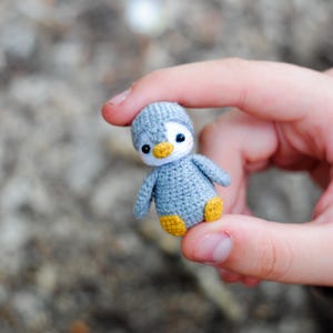 Penguin Crochet Pattern. Crochet Miniature Penguin Pattern. Cute Tiny ...