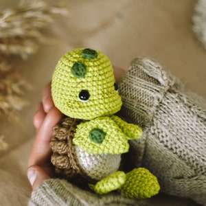 Baby Turtle Crochet Pattern. Cute Crochet Turtle Pattern. Amigurumi ...