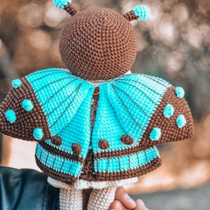 Butterfly Crochet Pattern. Cute Crochet Butterfly Pattern. Amigurumi ...