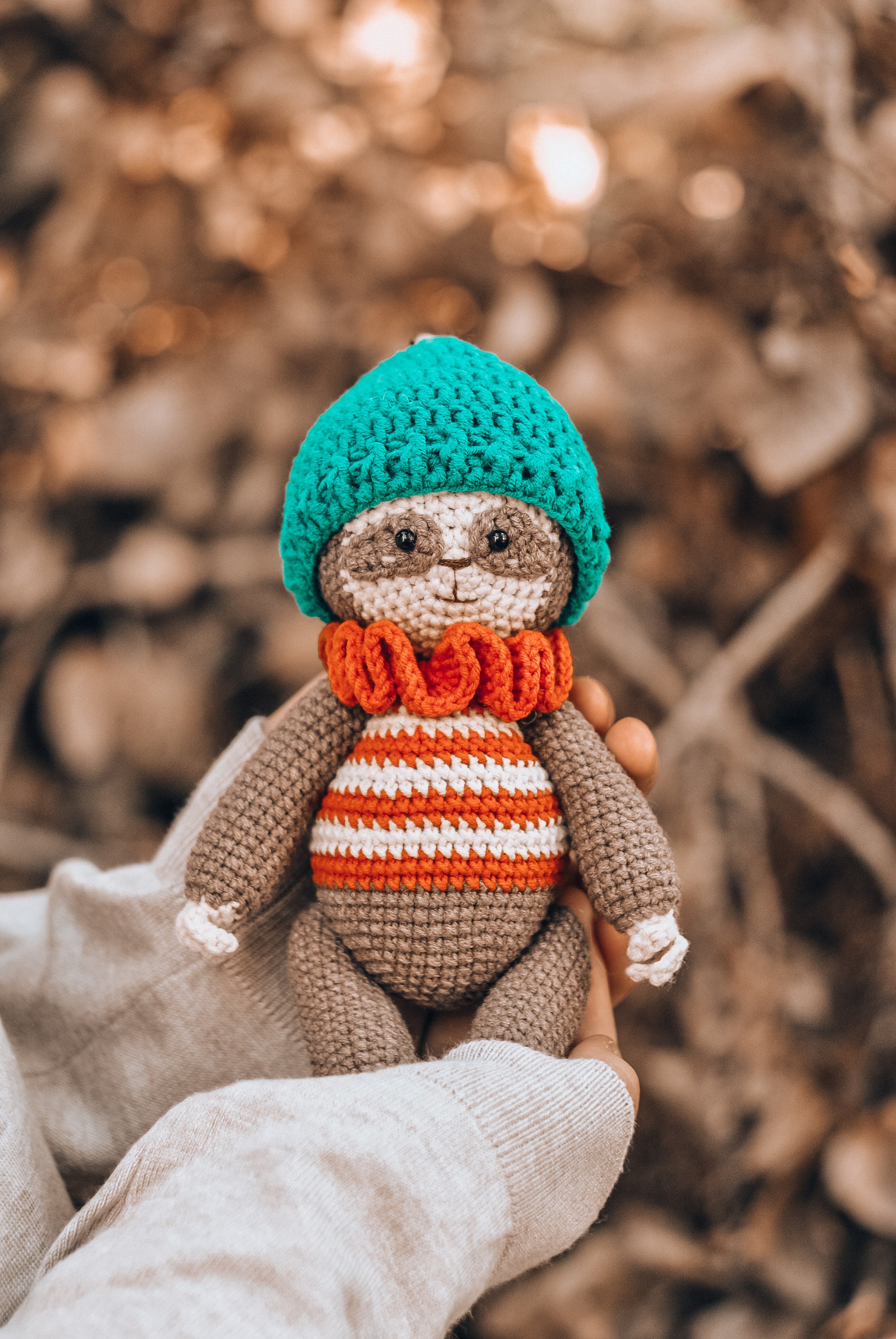 Sloth Crochet Pattern. Amigurumi Sloth Pattern. Cute Crochet Sloth ...