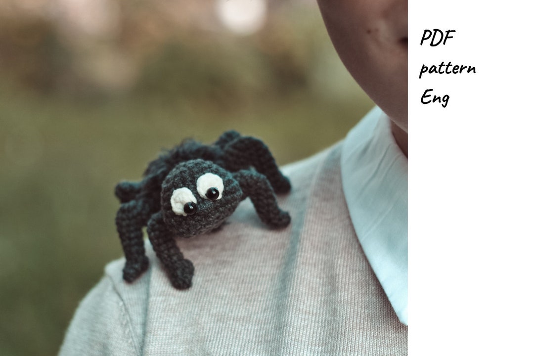 Spider Crochet Pattern. Halloween Crochet Spider. Cute Amigurumi Spider ...