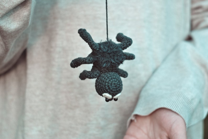 Spider Crochet Pattern. Halloween Crochet Spider. Cute Amigurumi Spider ...