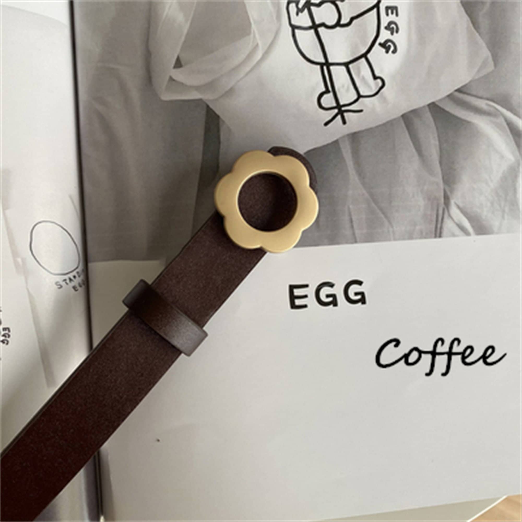 Cute Belt With Floral Buckle Fashion Belts for Women 2.2cm - Etsy