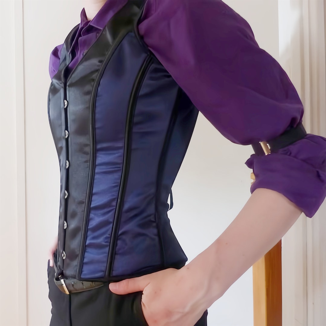 Mens Corset,gentleman Costume Waist Trainer Corset Vest Men Corset Top ...