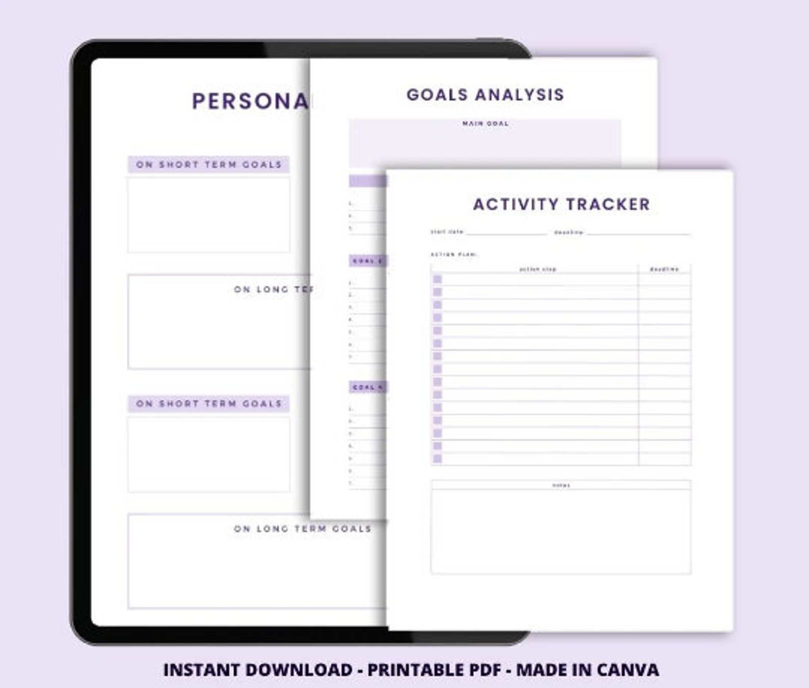 Activity Planner Digital Daily Planner - Etsy