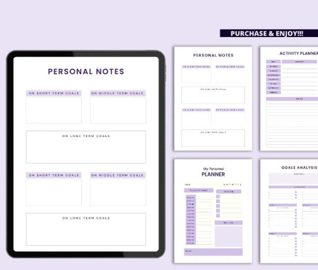 Activity Planner| Digital Daily Planner - Etsy