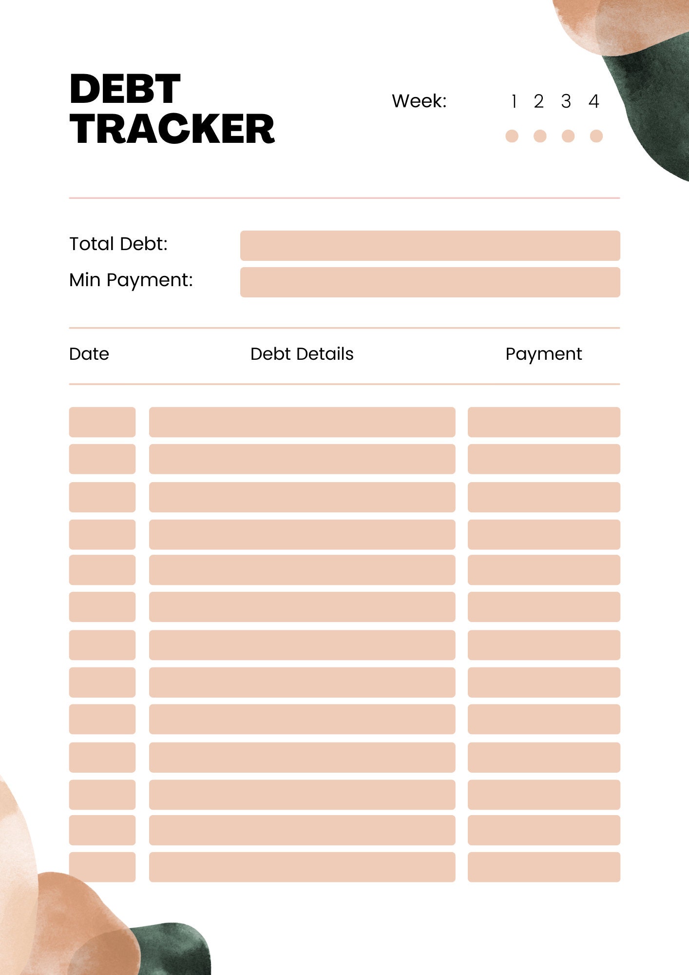 Financial Planner| Printable Budget Planner| Finance Savings Tracker ...