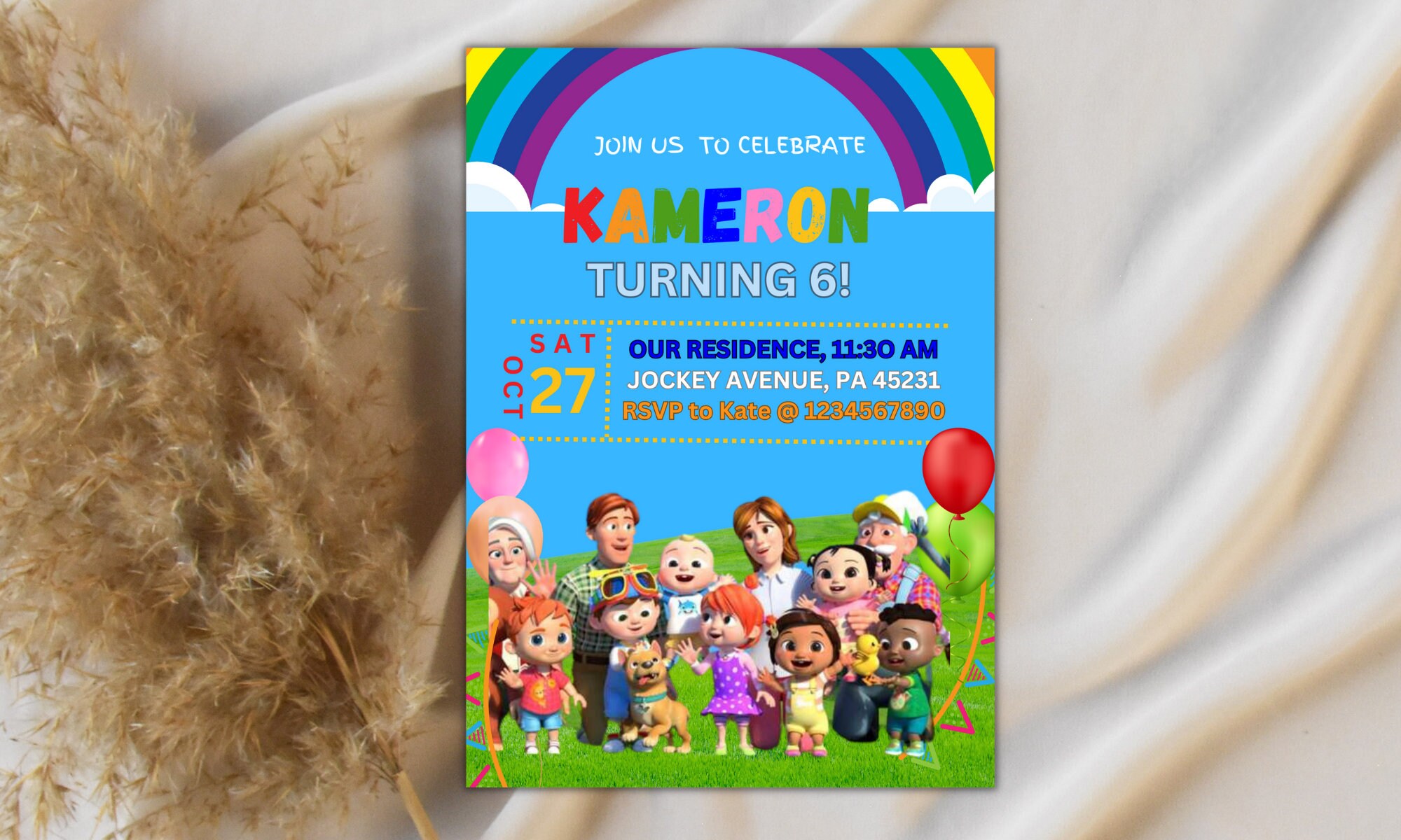 Coco Melon Birthday Invitation - Etsy