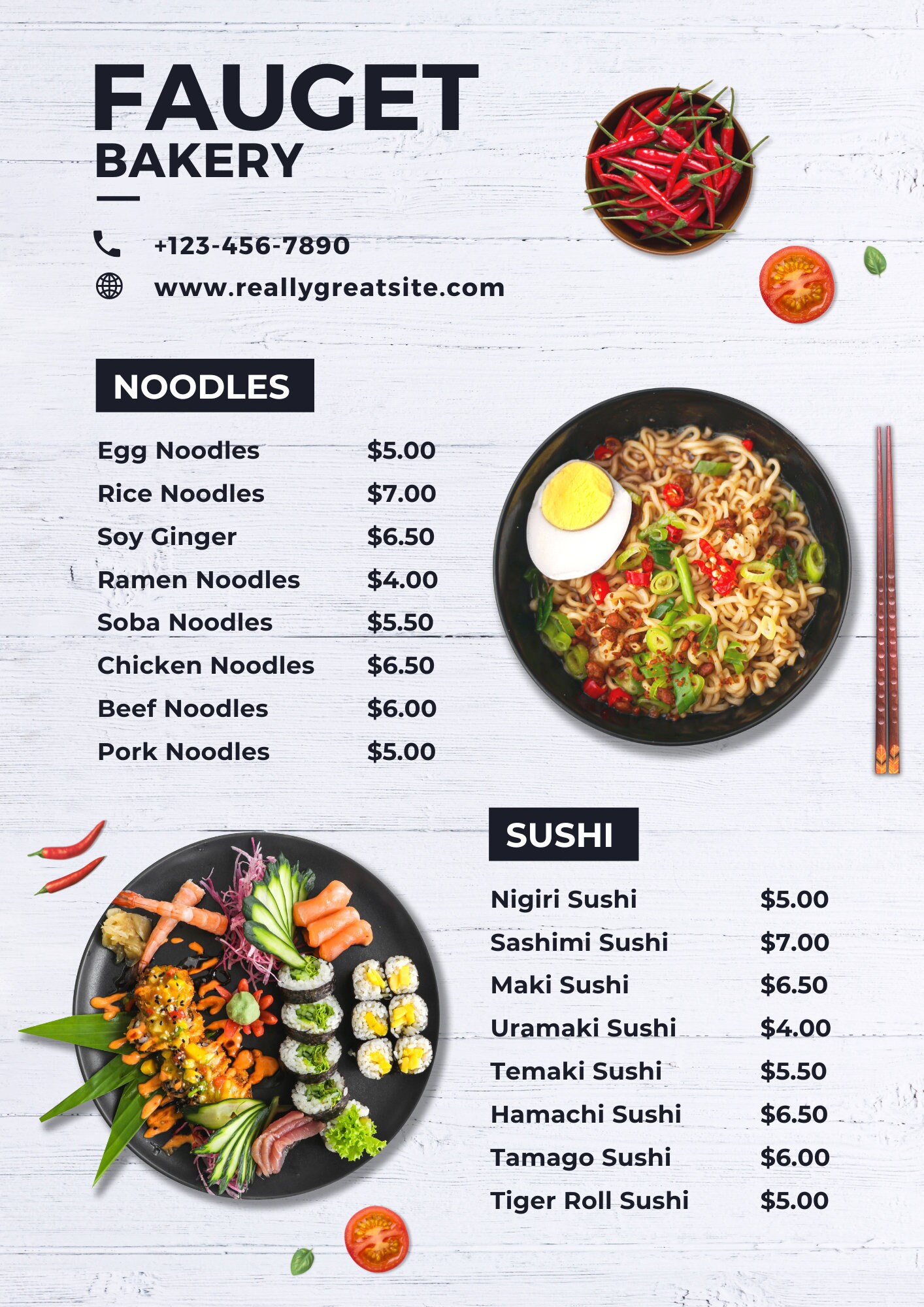 Food Menu Template, Restaurant Food Menu, Business Menu Template, Cafe ...