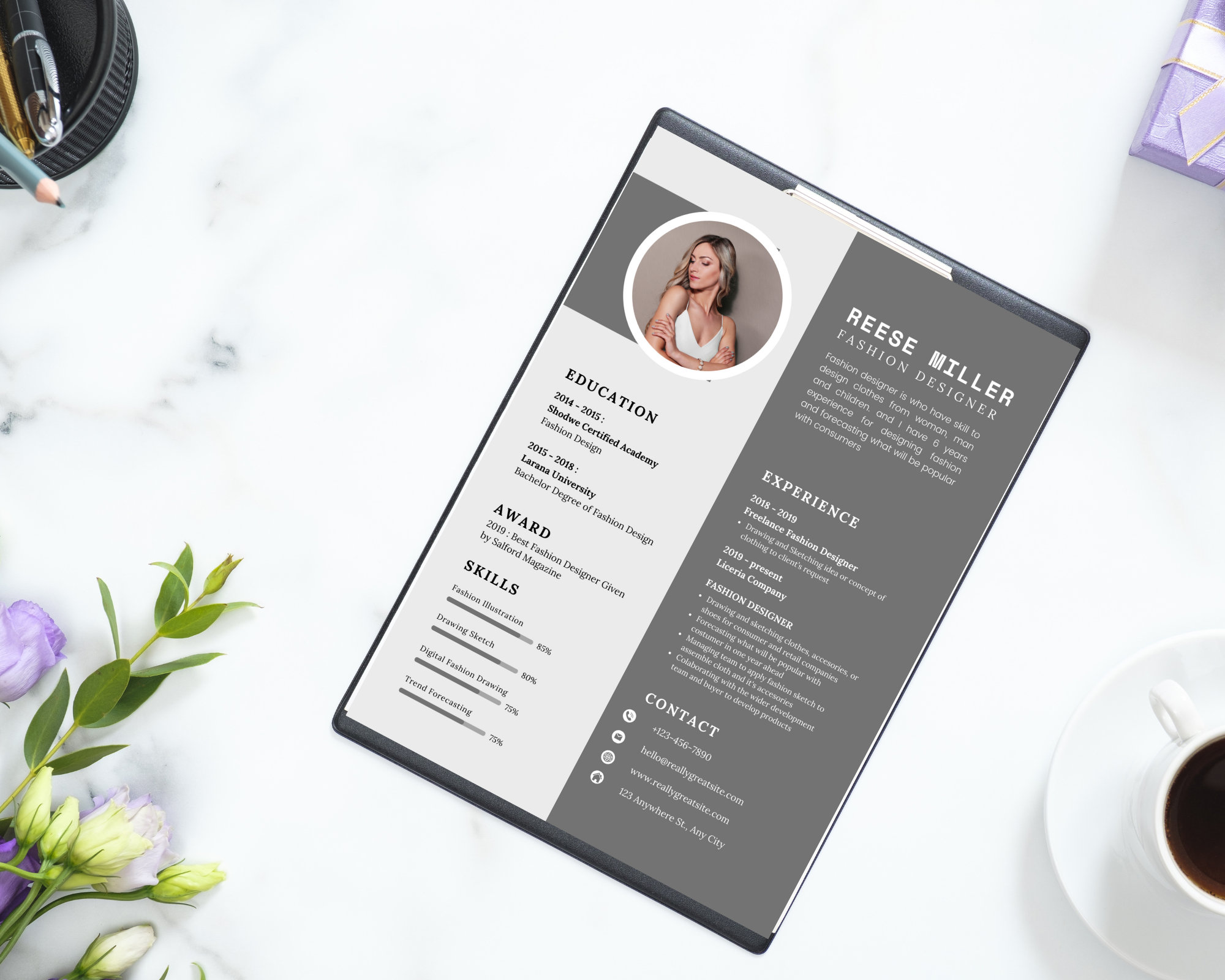 Cv Template - Etsy