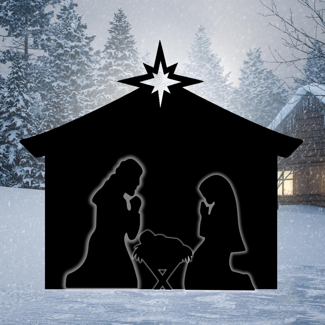 DIY Christmas Scene Bundle | 3ft, 4ft, 5ft, 6ft, 7ft, 8ft, 9ft Life ...