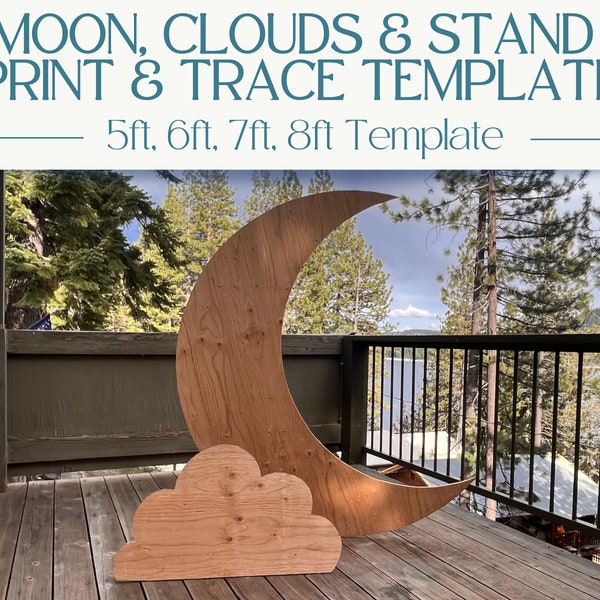 Moon Backdrop Template - Etsy