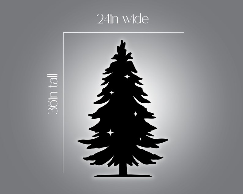 3ft Christmas Tree Template: Printable Stencil PDF for Wood - Etsy