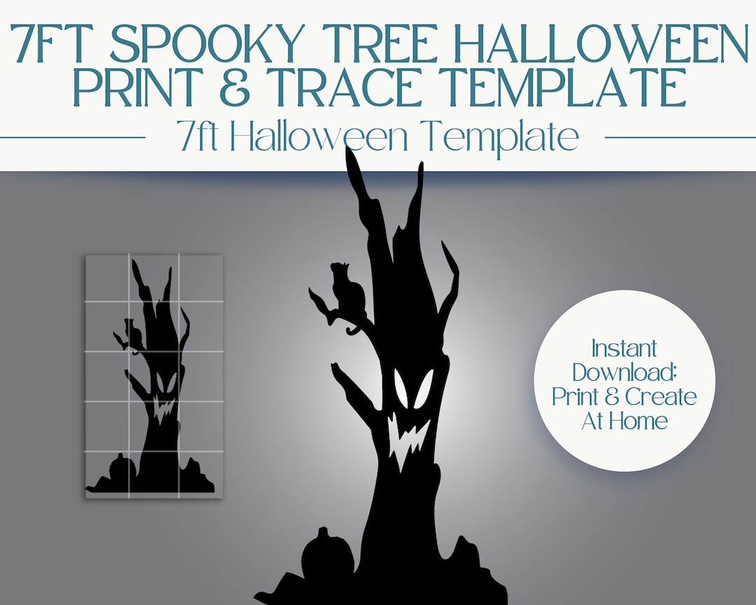 7ft Spooky Halloween Tree Decoration | Trick-or-treat Yard Art Decor ...