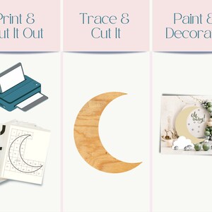 5ft Over the Moon and Clouds Template Backdrop Decorations| Birthday ...