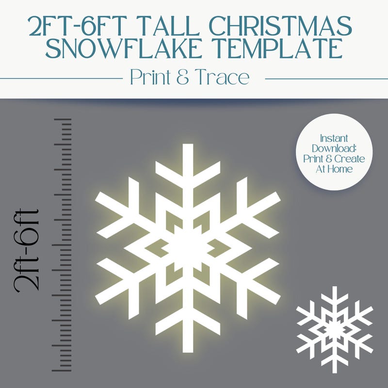 Snowflakes Cutout Template - Etsy
