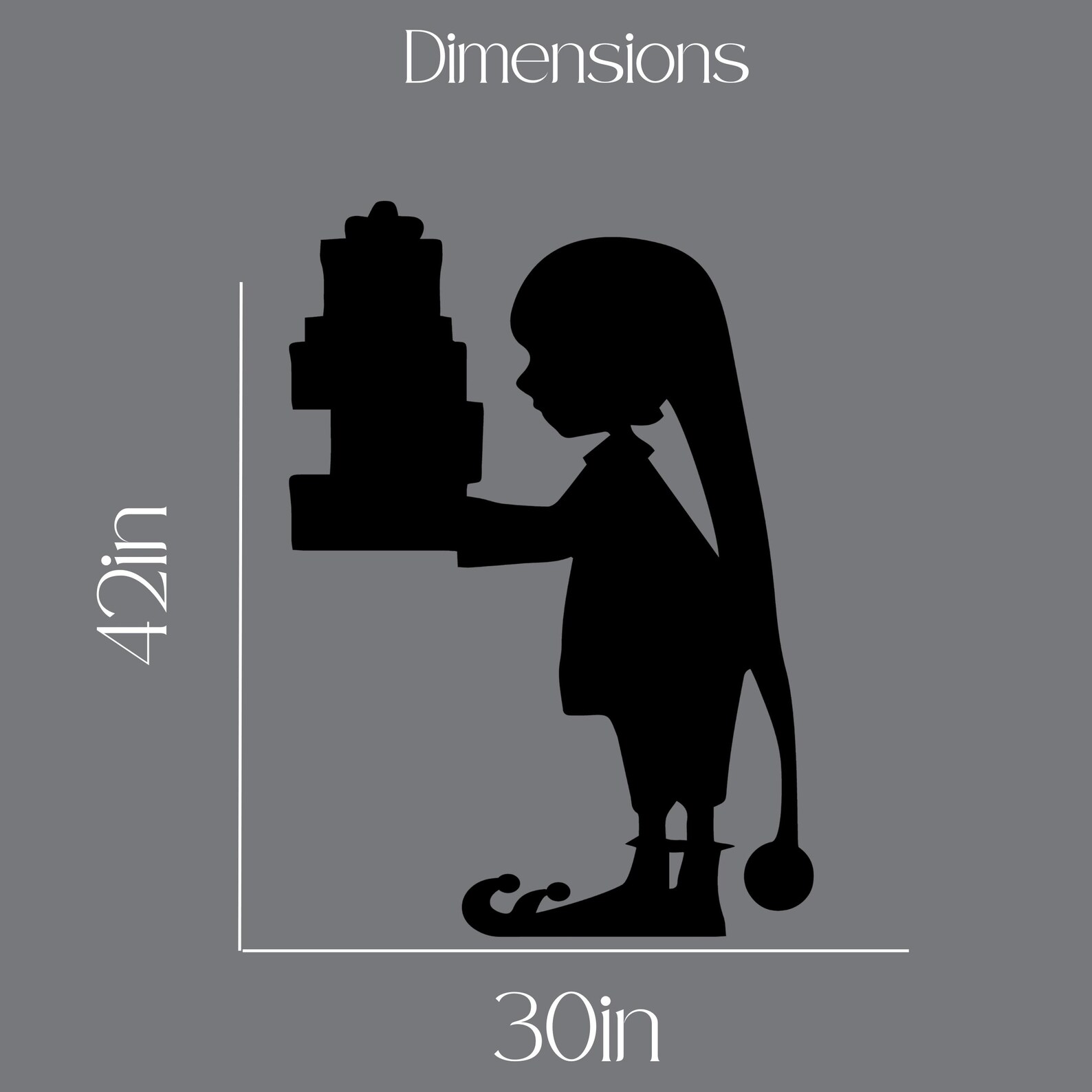 3ft and 4ft Christmas Elves Template Print & Trace: Stencil PDF ...