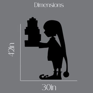 3ft and 4ft Christmas Elves Template Print & Trace: Stencil PDF ...